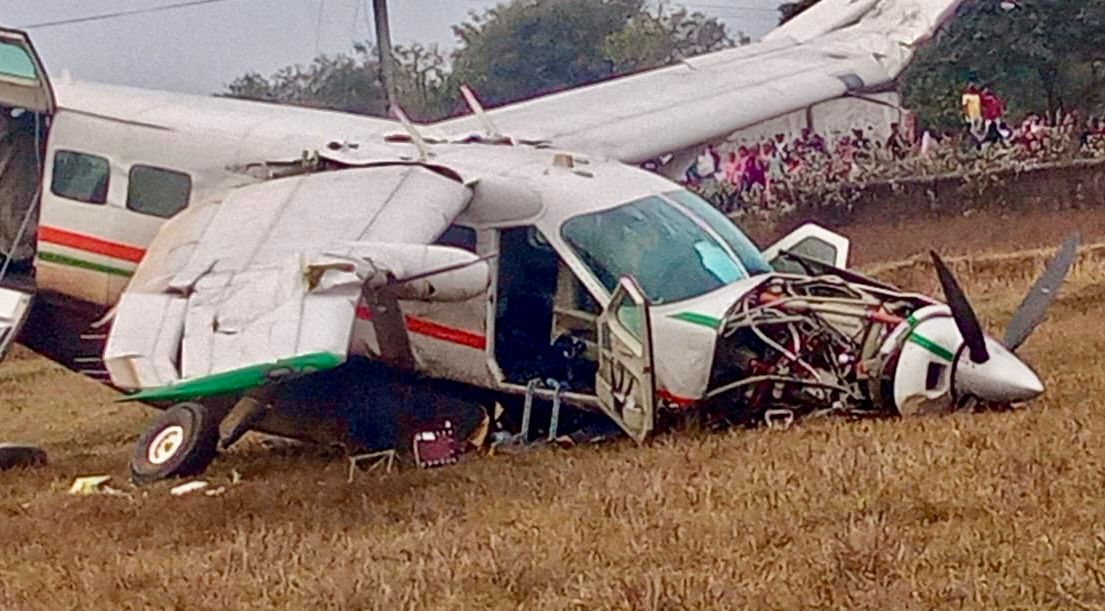Chartered Aircraft Crash-Lands Near Rourkela; All 6 Onboard Safe - The ...